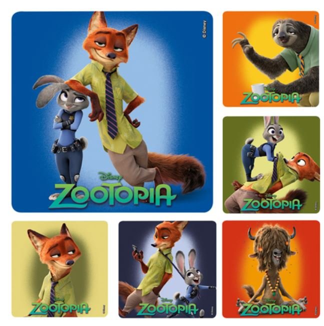 Sherman Dental ZOOTOPIA STICKERS – DFW Dental Supply, Dental Division ...